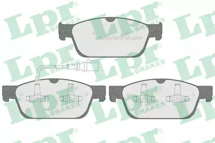 LPR 05P1551 Комплект тормозных колодок 05P1551