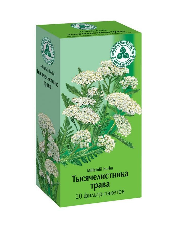 Тысячелистника трава, пакетики 1.5 г, 20 шт.
