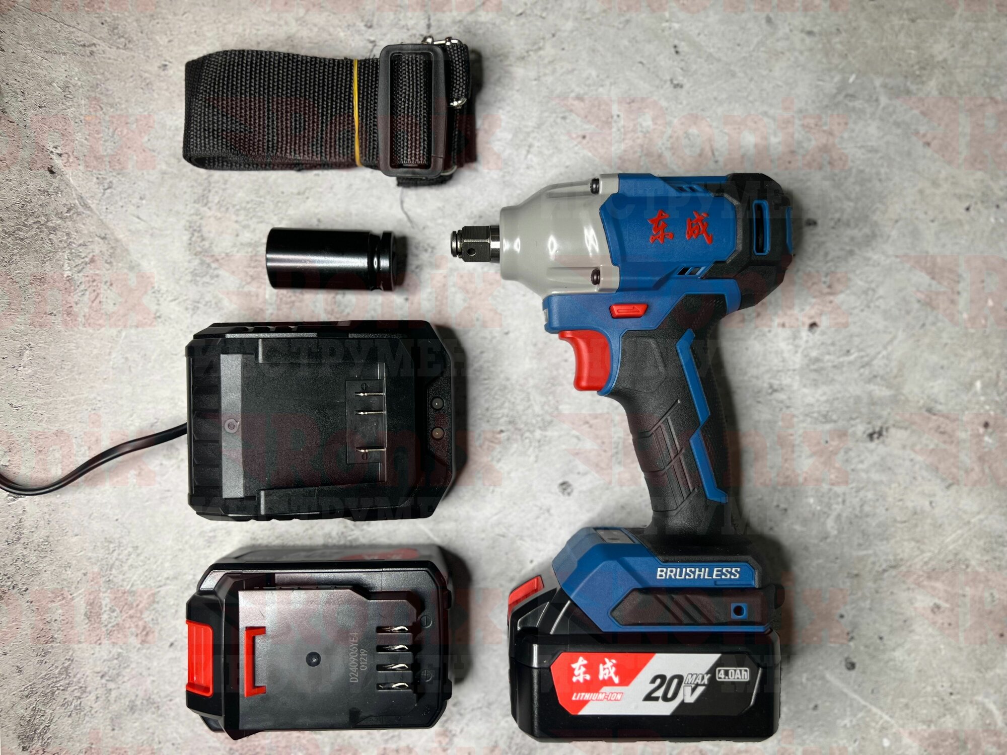 Гайковерт аккумуляторный 20в ударный бесщеточный