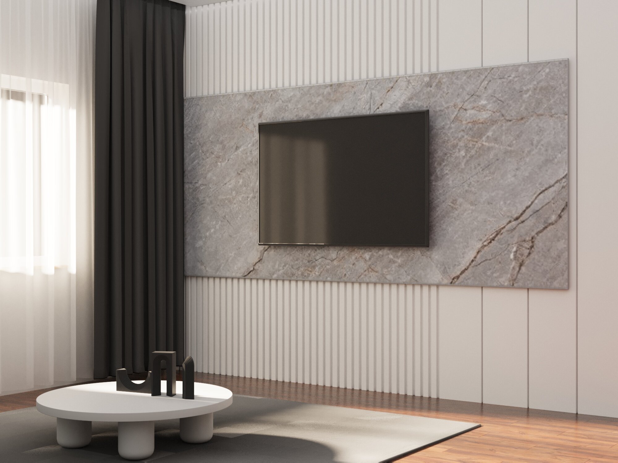 Панель ПВХ Stella Marble Девон, влагостойкая, глянцевая, 2800x1200 мм — фото 1