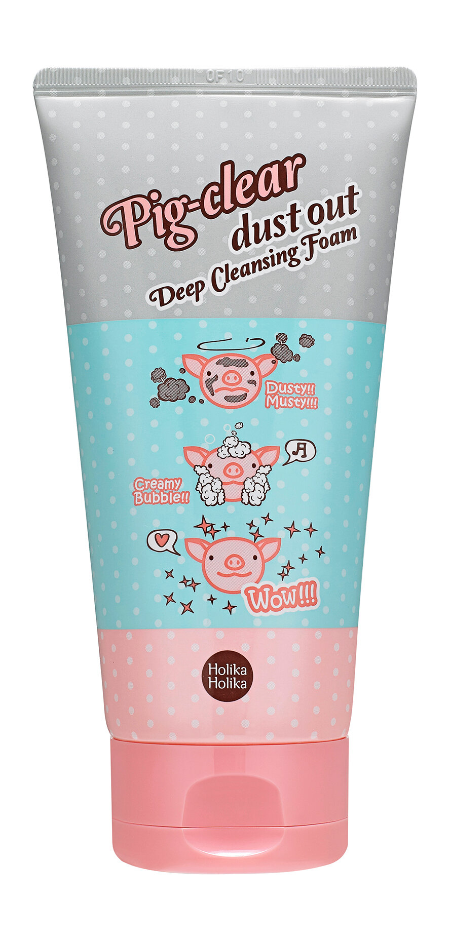 HOLIKA HOLIKA Пенка для всех типов кожи лица Pig-Clear Dust Out очищающая, 150 г