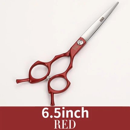 Ножницы для груминга Fenice 6.5/7.0 дюймов из стали JP440C 6.5 straight red