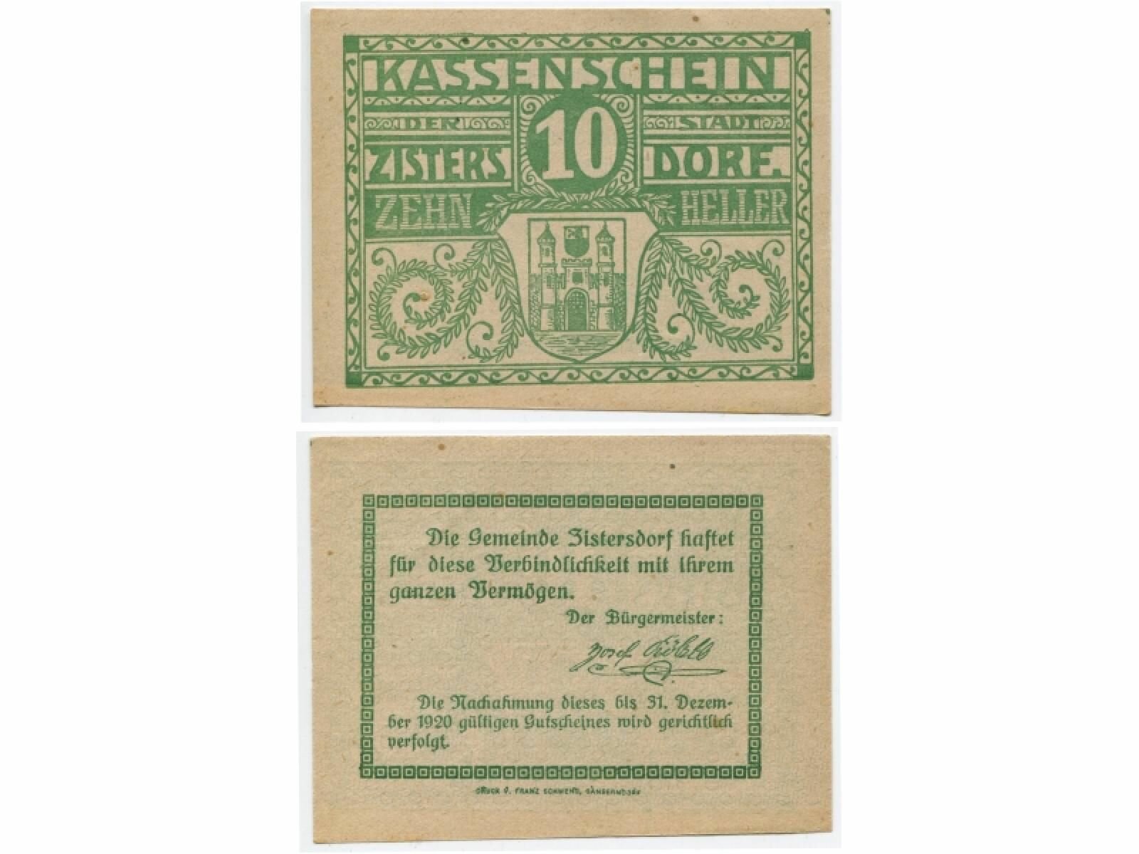 10 геллеров Австрии 1920 г. 7