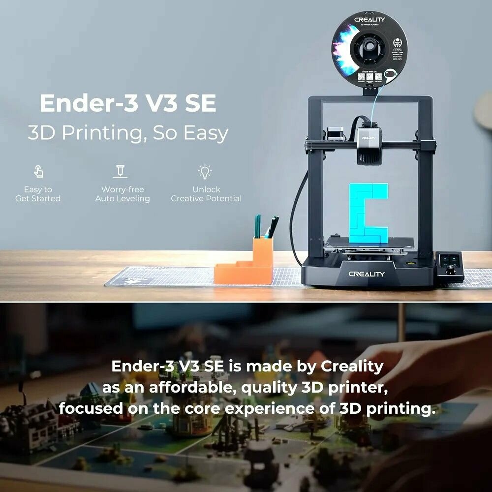 3D принтер Creality Ender-3 V3 SE, Печать с SD-карты,250 мм/с