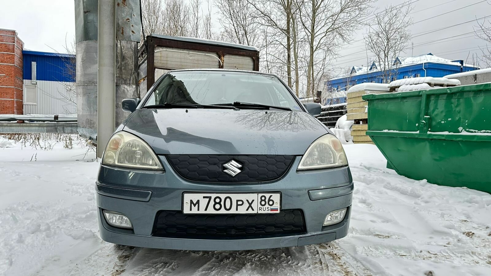 Утеплитель радиатора и бампера для Suzuki Liana Сузуки Лиана (2004-2008) I Рестайлинг