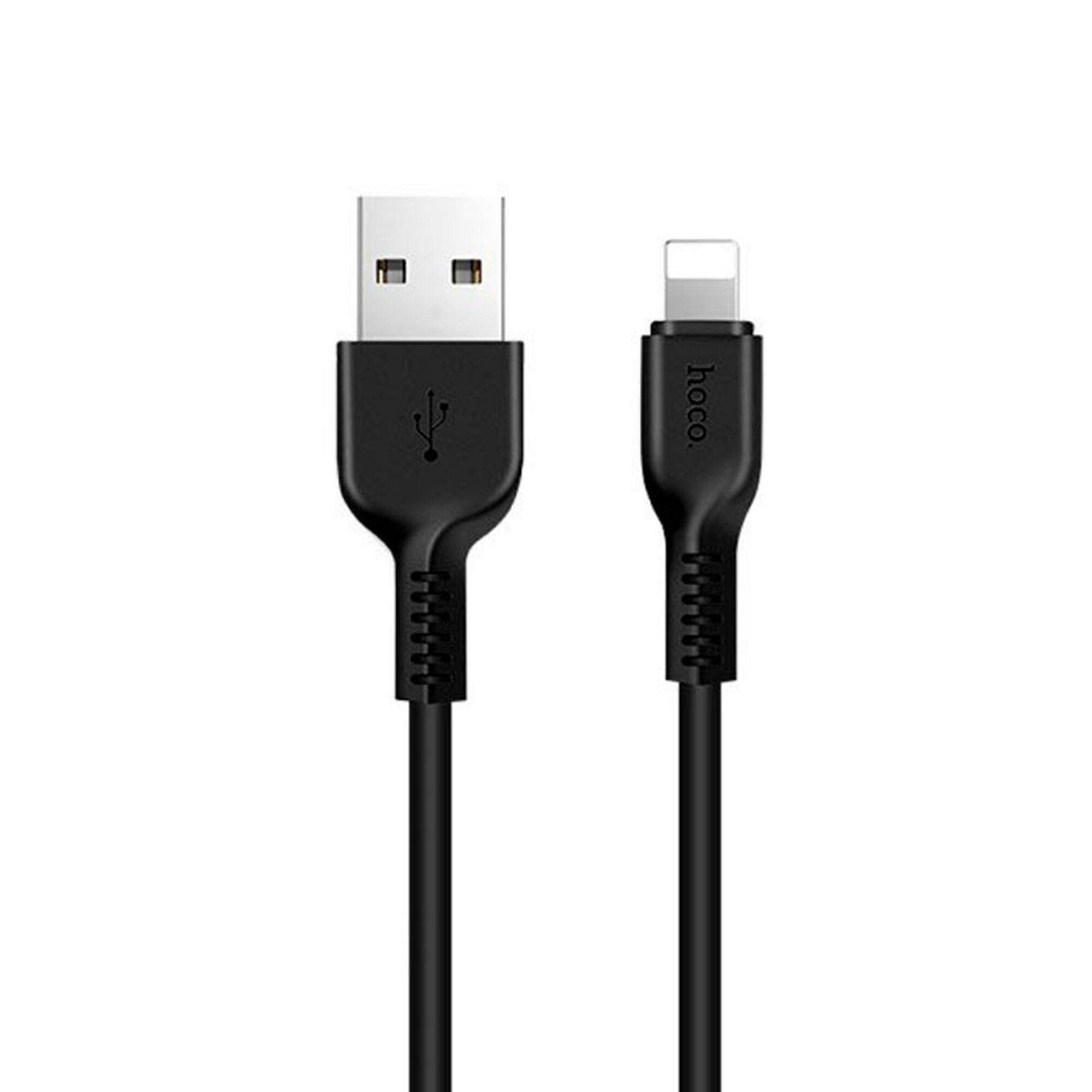 ABS Кабель для зарядки USB - Lightning 1m Hoco X20 для iPhone, черный