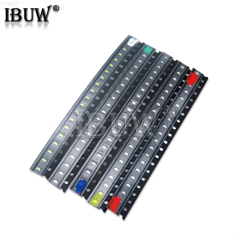 100 шт 0603 SMD светодиодный Набор красный желтый синий зеленый белый 5 цветов каждый 20 шт Электронный Набор diy