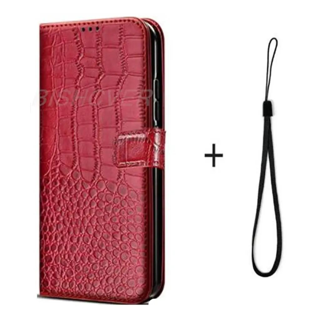 Чехол-книжка TCL KZ Red с lanyard