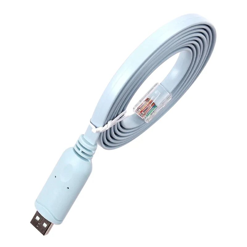 1 шт, 1,8 м, USB-RJ45 RS232, последовательный кабель-адаптер для консоли CAT5, шнур для маршрутизаторов Cisco, новый