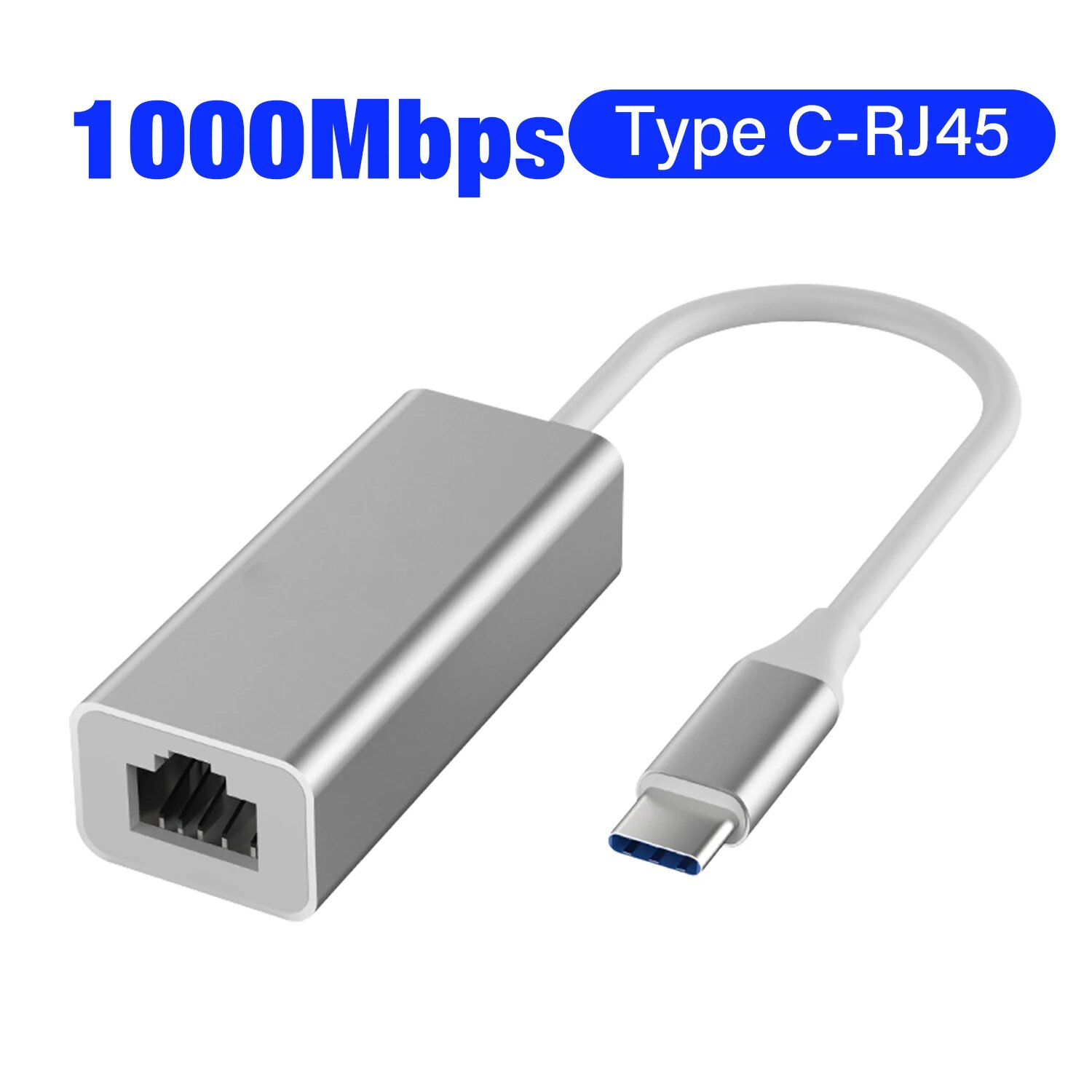 Ethernet-адаптер USB 3.0 100 м/1000 Мбит/с типа C к RJ45 Lan Thunderbolt 3 для портативных ПК MacBook Samsung Windows USBC Сетевая карта