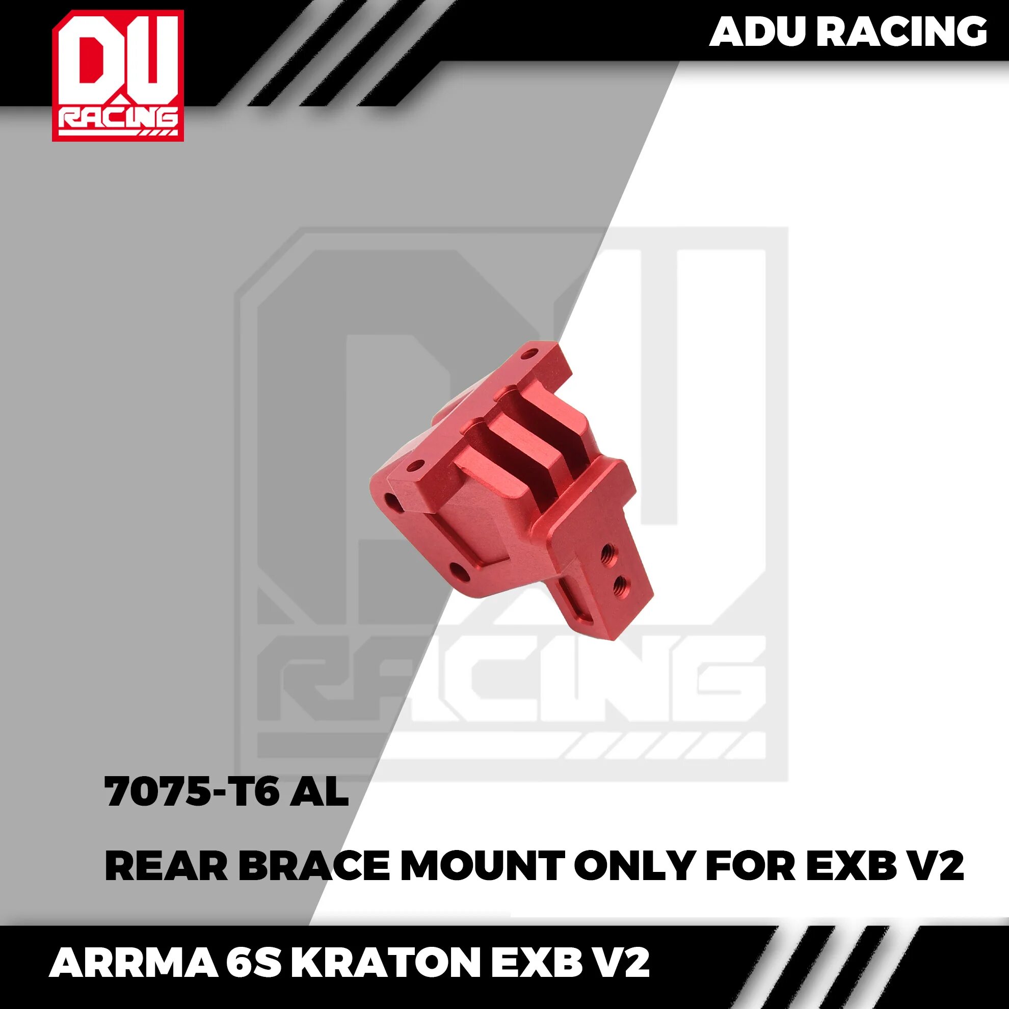 Задний кресс ADU Racing для ARRMA 6S kraton exb v2 EXBV2 V6 RED REAR