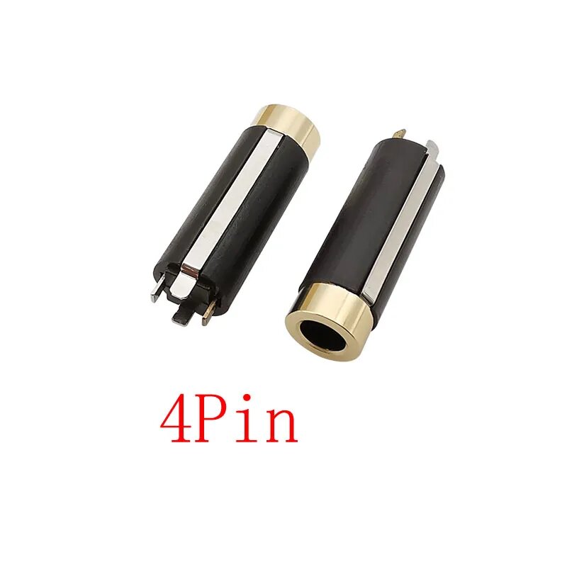 10/5 шт. 4-контактный 3,5 мм стерео аудиоадаптер TRRS (гнездо) для наушников, 3,5 мм разъем, 5Pcs