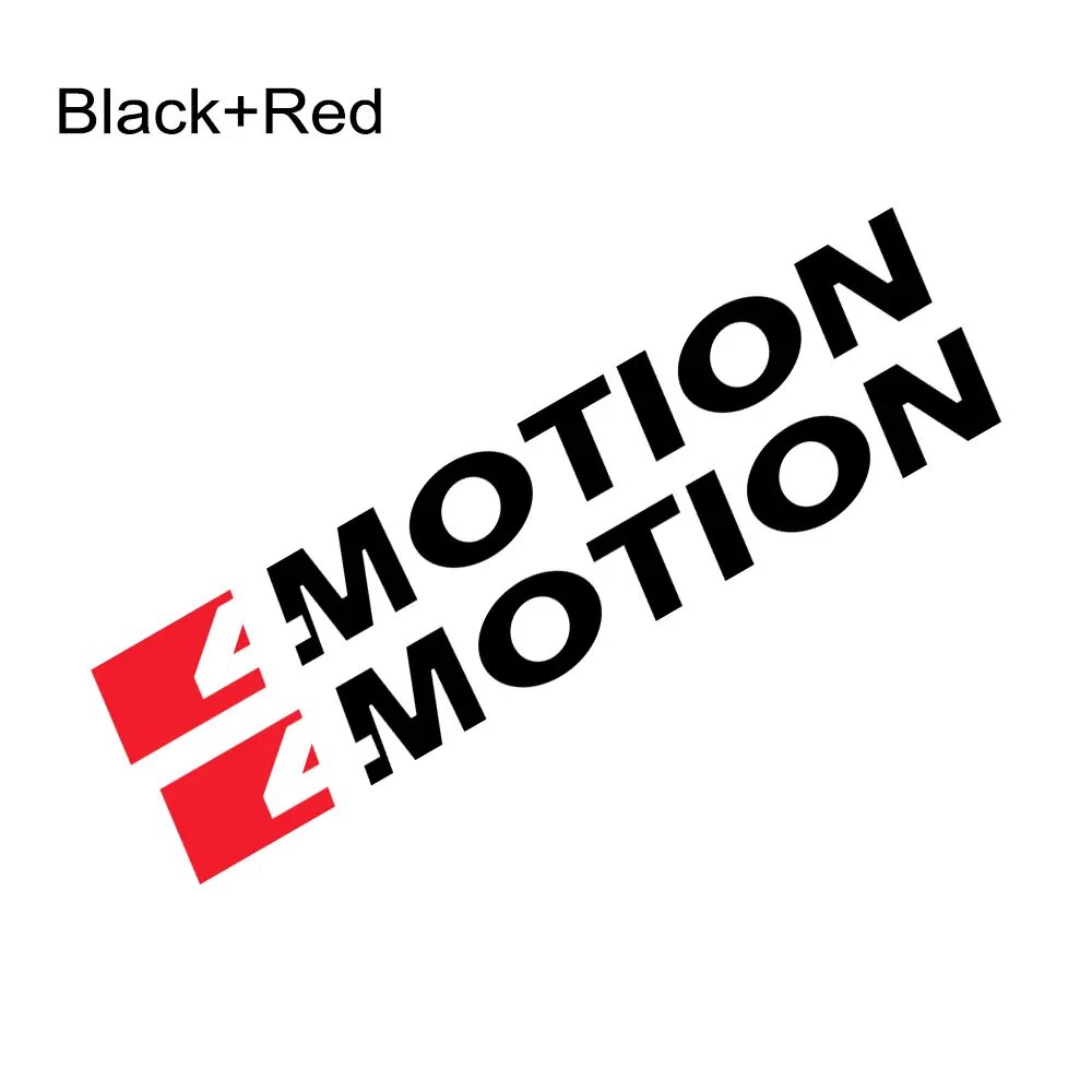 Наклейка Black Red для VW Amarok V6 4Motion 4X4