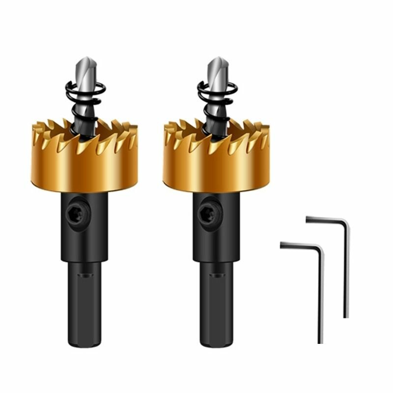 Железная круглая алюминиевая открытая развертка сверла, 22 мм, титановое покрытие HSS Hole Opener Drill Bit