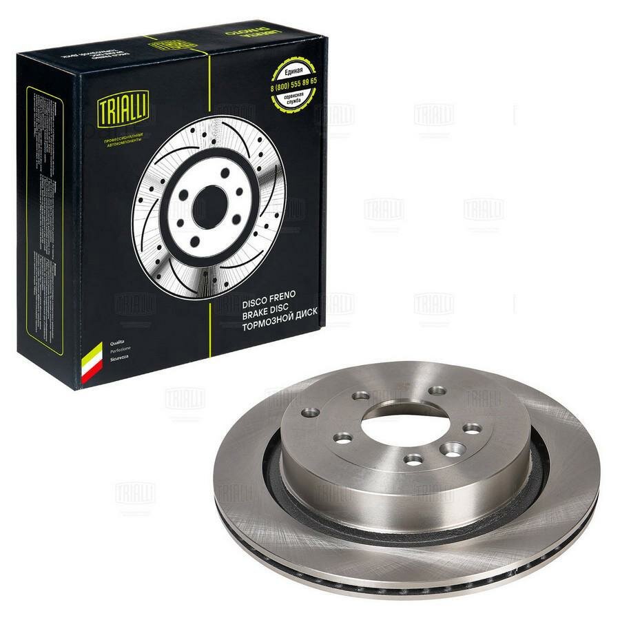 TRIALLI DF 130108 Диск тормозной LAND ROVER DISCOVERY 04-/RANGE ROVER 05-/SPORT 05- зад.