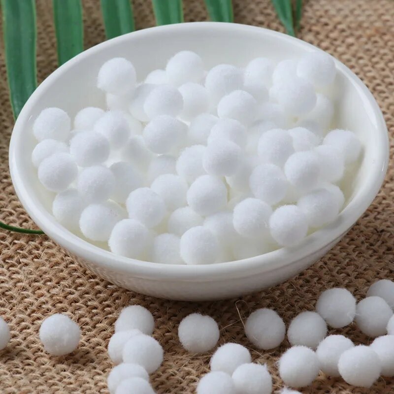 Помпоны 120 шт, 10 мм, 40 цветов, isequins Белый, 16 White