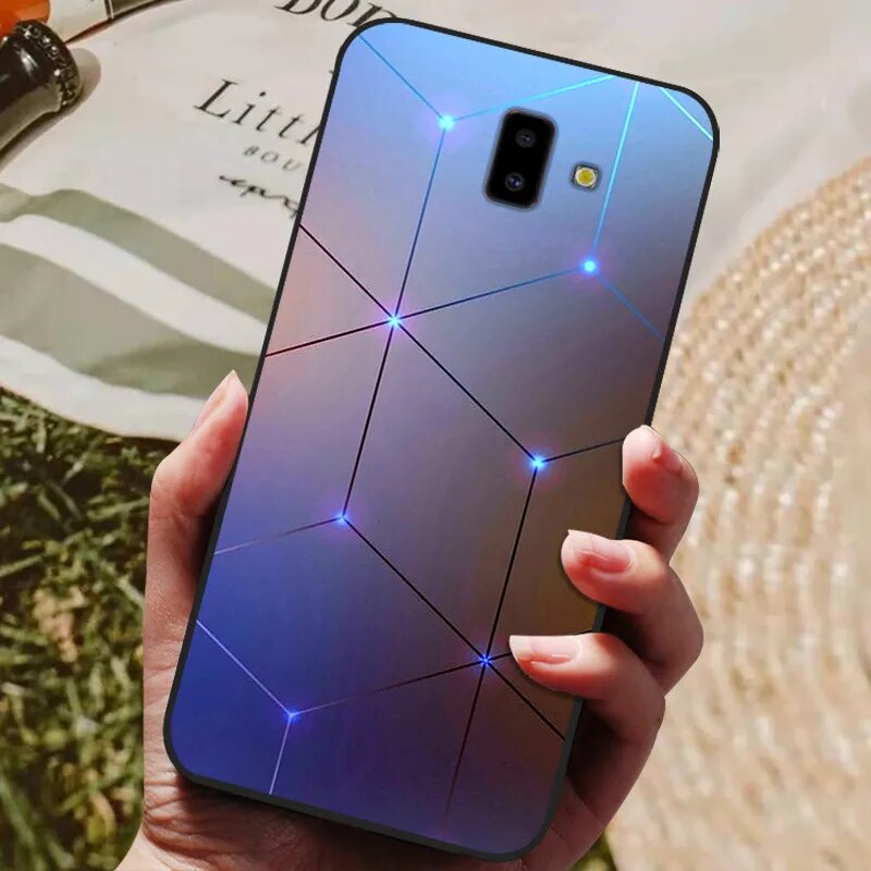 Для Samsung J6 J6 + 2018, силиконовый чехол на заднюю панель, чехол для 13, for J6 Plus 2018