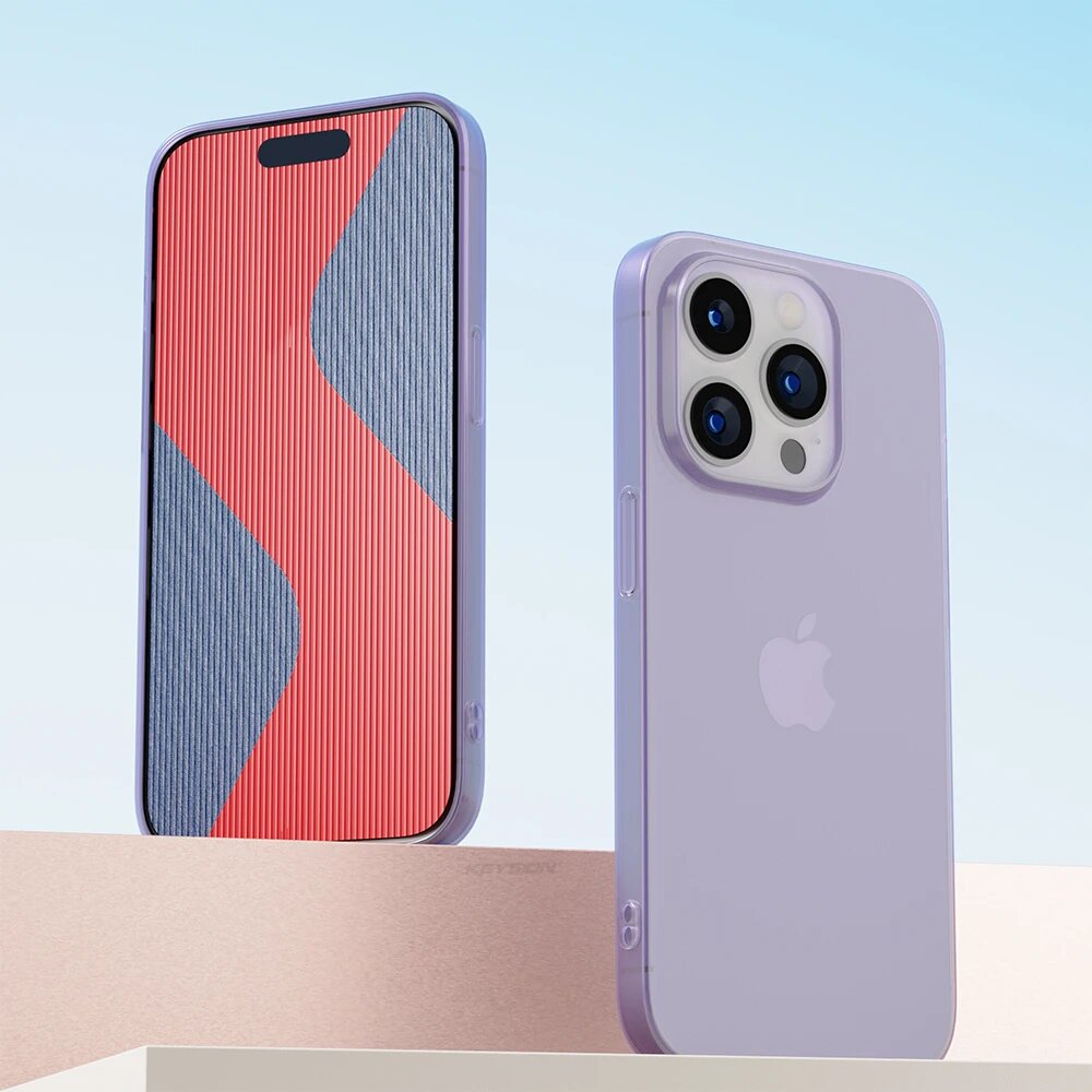 Ультратонкий полипропиленовый чехол KEYSION для iPhone 15 Pro Max 15Plus, матовый жесткий прозрачный чехол-накладка из поликарбоната для iPhone 15 14 Pro Max