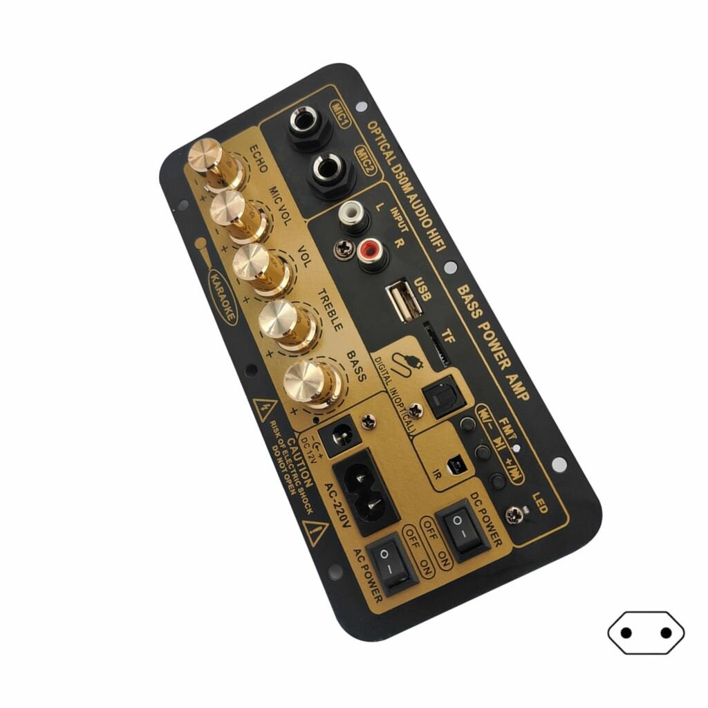 Плата усилителя D50M, оптоволоконный вход, мотоцикл, Bluetooth-совместимый усилитель мощности, поддержка USB, сабвуфер DIY