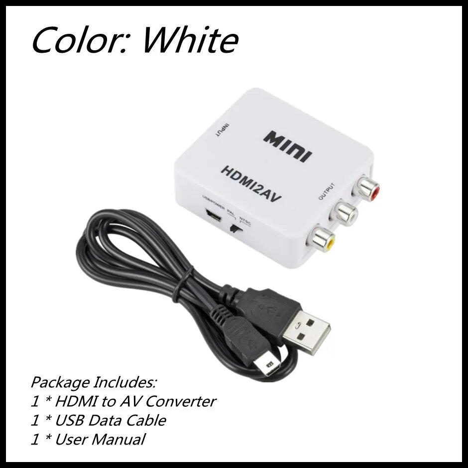 Конвертер Grwibeou HDMI в RCA HD 1080P