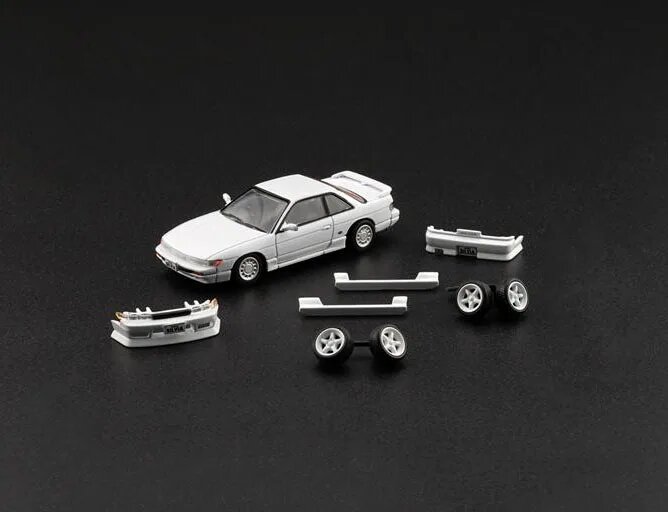 Nissan Silvia S13 1/64 белый, BMCreations JUNIOR, 64B0297 LHD