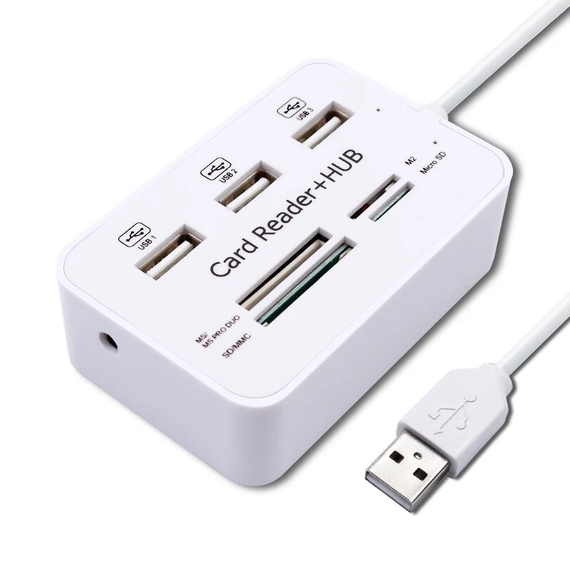 3-портовый кард-ридер USB2.0