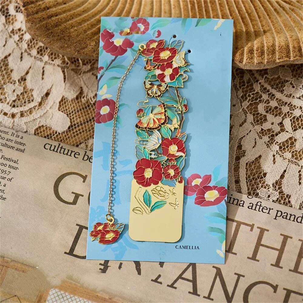 Закладка для книг CAMELIA, металлическая, Style 11-null