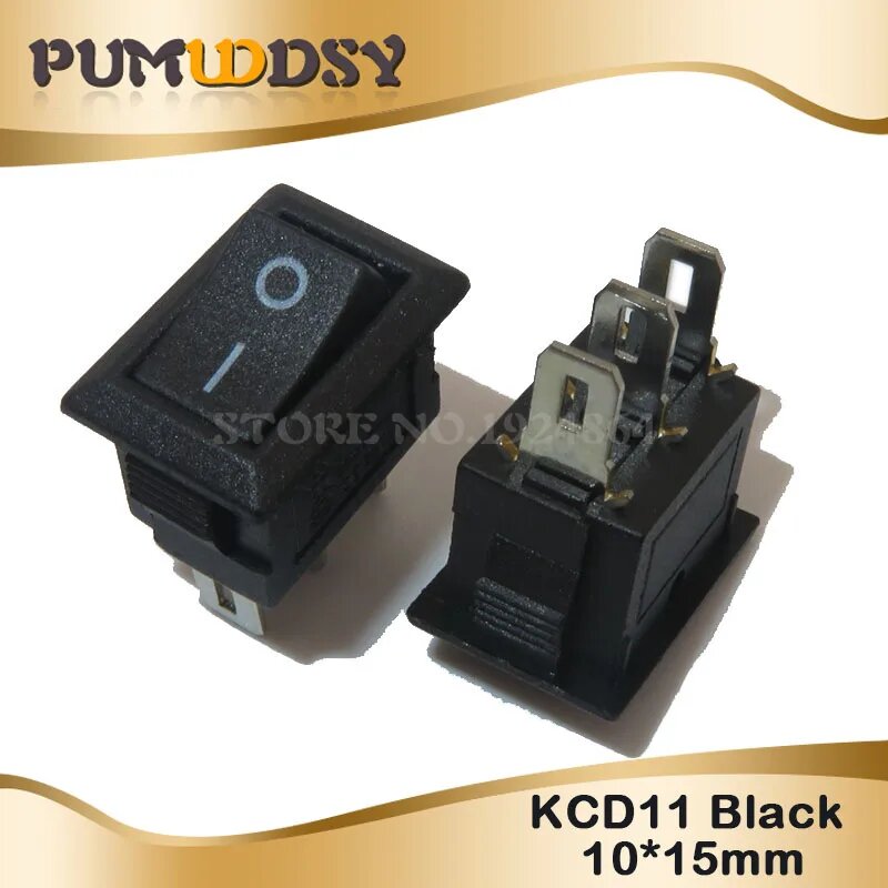 Переключатели Кнопочные PUMUDDSY 10шт 10x15 мм черных, красных и белых