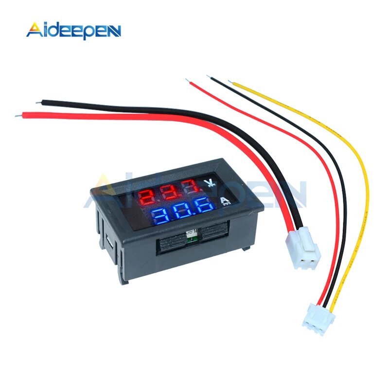 Aideepen Вольтметр-амперметр 100V 50A RedBlue