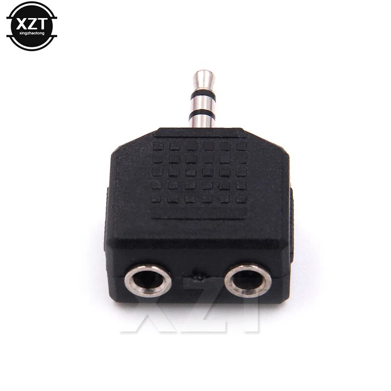 Мини стерео 3,5 мм аудио разъем штекер на двойной 3,5 мм гнездо двойные наушники Y разветвитель адаптер штекер MP3 Телефон DIY конвертер