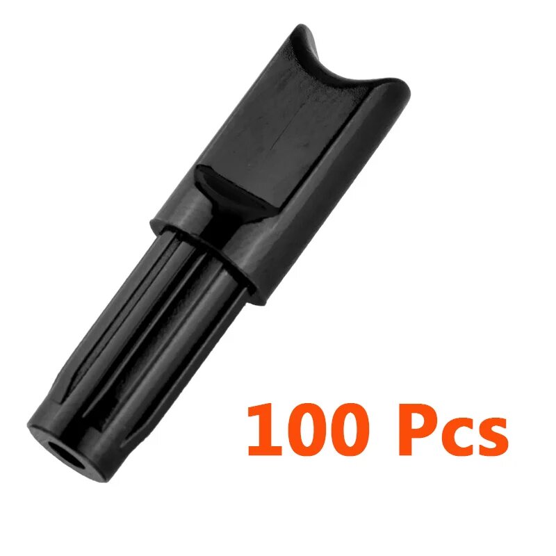 Арбалетные болты 50/100 шт. оранжевые/черные Черный, 100pcs black
