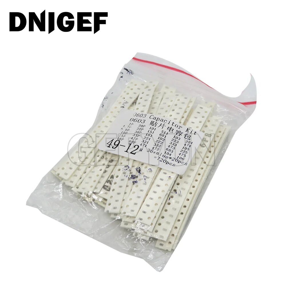 Набор конденсаторов SMD 0603 720PCS 36Value