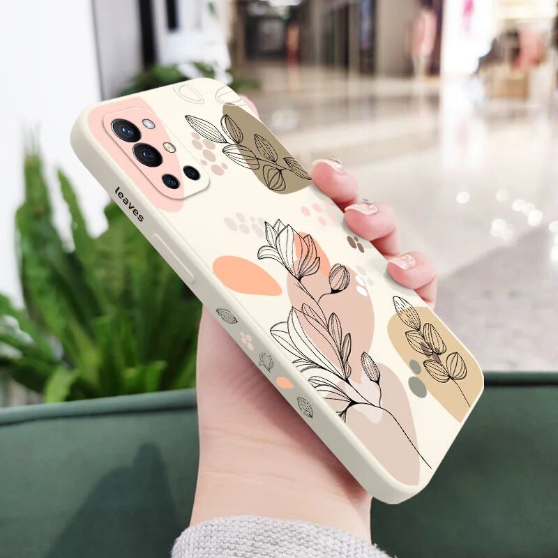 Чехол для телефона с абстрактными растениями для Oneplus 12 12R 11 11R Белый, White, OnePlus 7 Pro