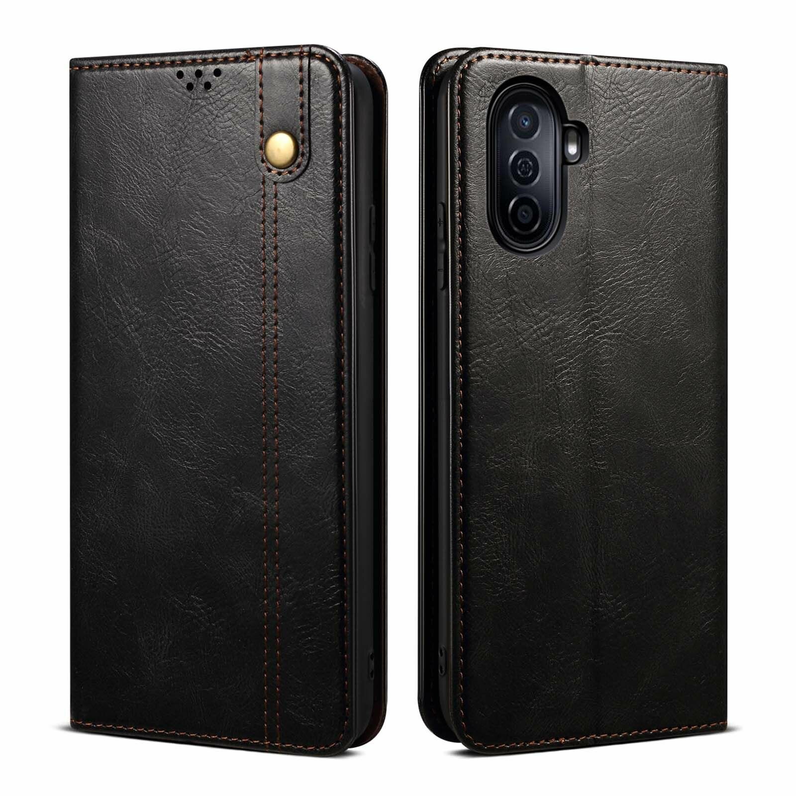 ESEBLE Кожаный чехол для Huawei Nova Y71 и Y70 и Y70 Plus / Нова У71 и У70 и У70 + / Защитный чехол книжка с визитницей из экокожи