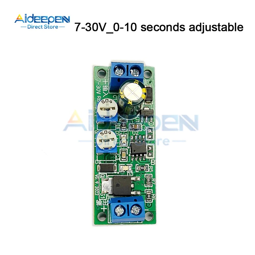 Aideepen Релейный модуль задержки 7-30V 0-10s