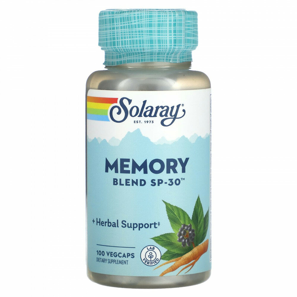 Solaray, Memory Blend SP-30™, 100 растительных капсул