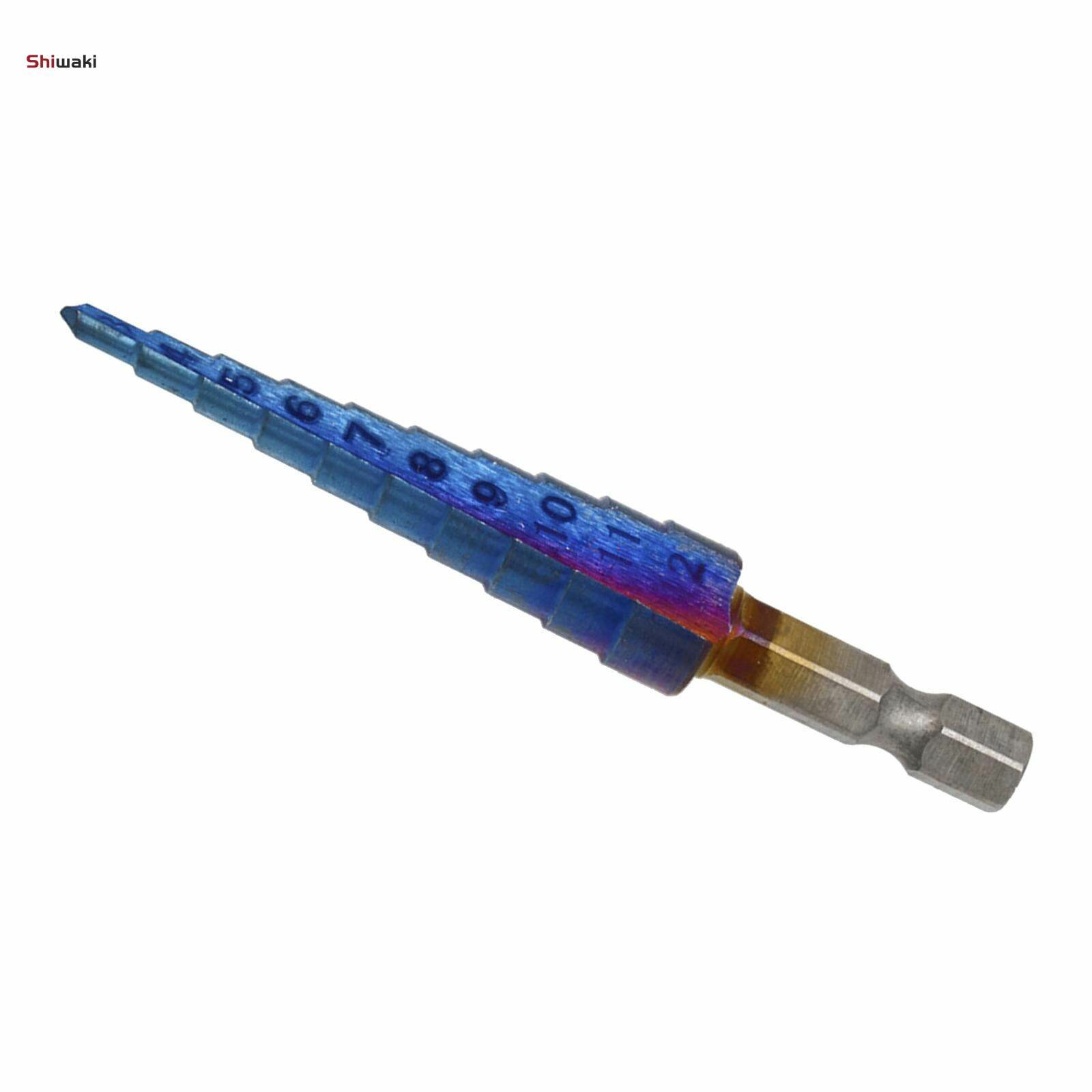 Ступенчатое сверло с покрытием Nano Blue, сверление металла, быстрорежущая сталь, фреза для отверстий в дереве, ступенчатое коническое сверло для любителей DIY