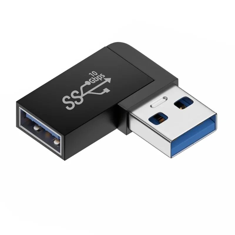 USB 3.0 переходник 90° Side Curved Front, 1pc