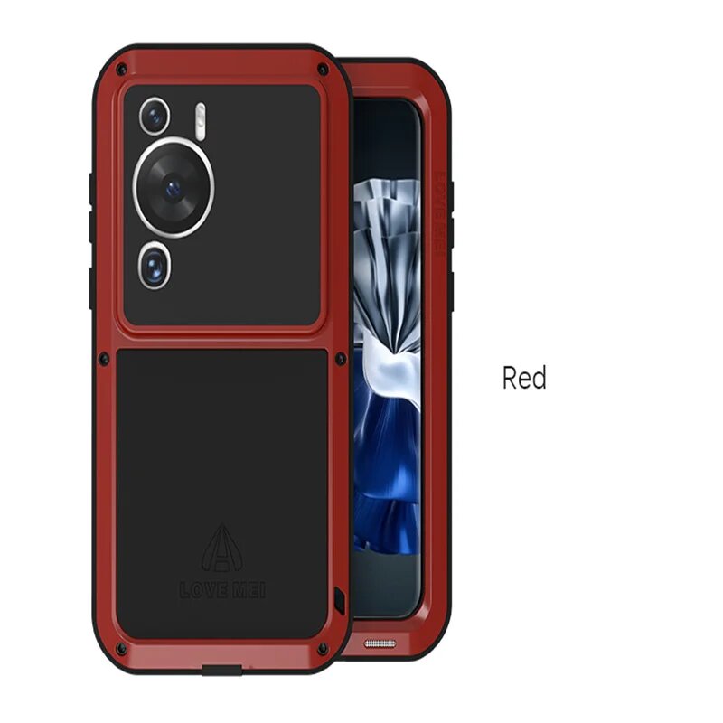 Красный чехол Love Mei для Huawei P60 (No glass)