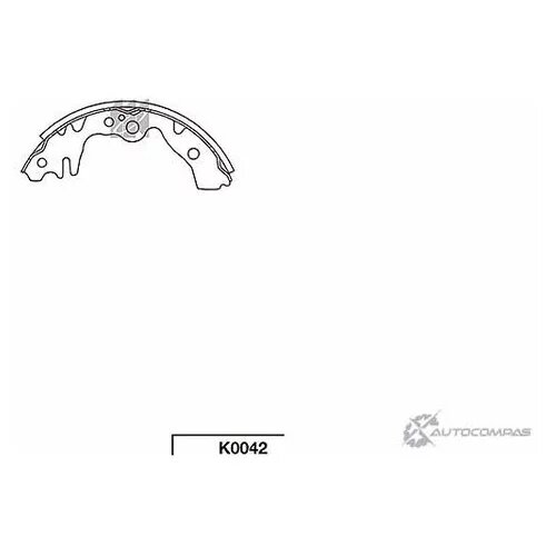 Колодки тормозные RR TOYOTA PASSO/BB 03- 04495-B10 KASHIYAMA K0042
