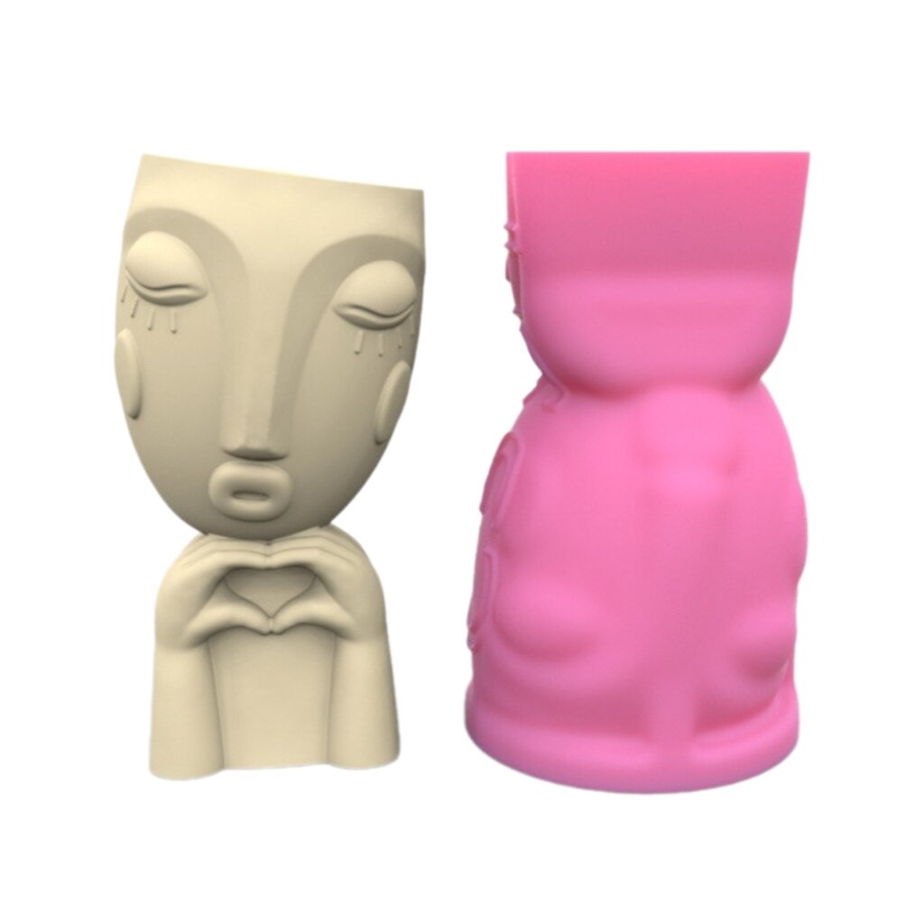 Сделай сам эпоксидный Биксин красоты сочный цветочный горшок силиконовая форма C591