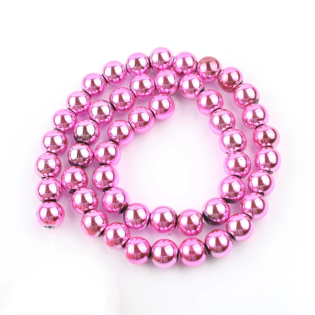 Гематитовые бусины xilitata 15 дюймов 4mm (approx 91pcs), Fuschia
