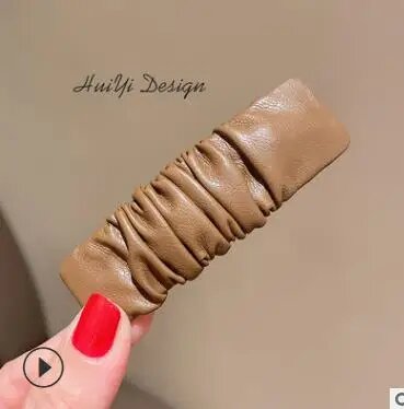 Складная кожаная заколка Dongdaemun HJ-2