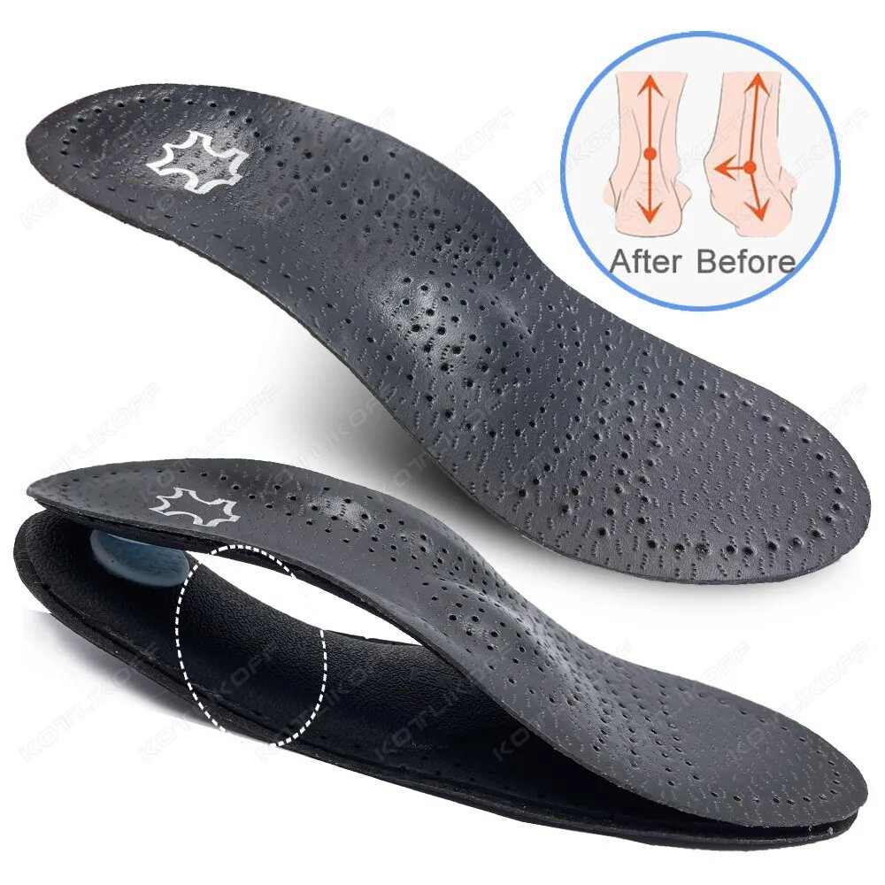 Кожаные ортопедические стельки KOTLIKOFF Black EU 39-40