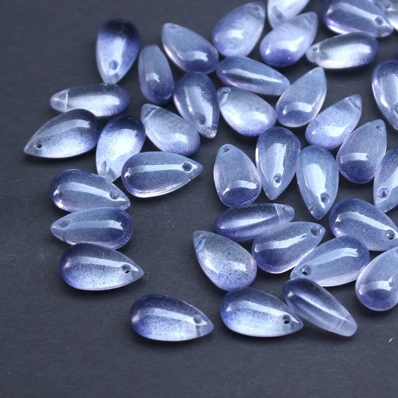 Хрустальные бусины-капельки для бижутерии 40pcs, 8