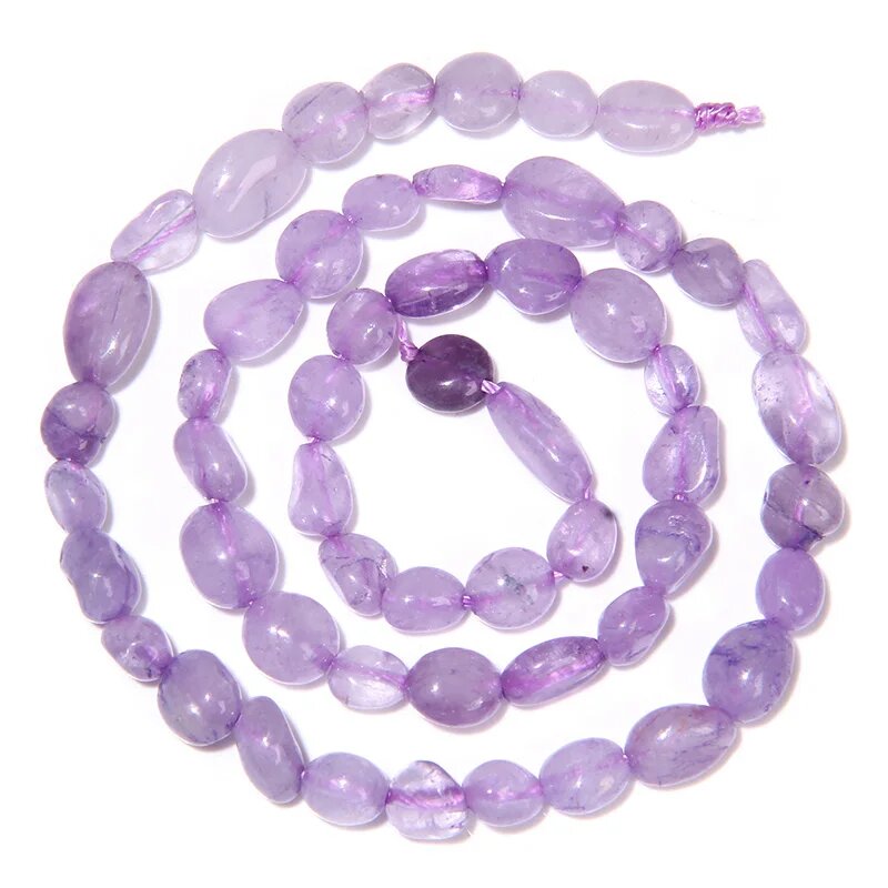 Аметист бусы 6-8 мм, NO.20 Amethyst, фиолетовый