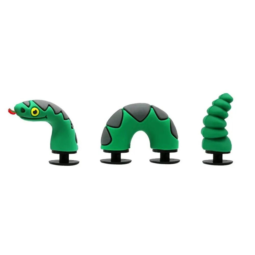 Дракон Croc клипсы, темно-зеленые