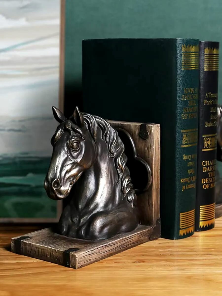 Sweethorse / Декоративный ограничитель для книг, в виде головы лошади