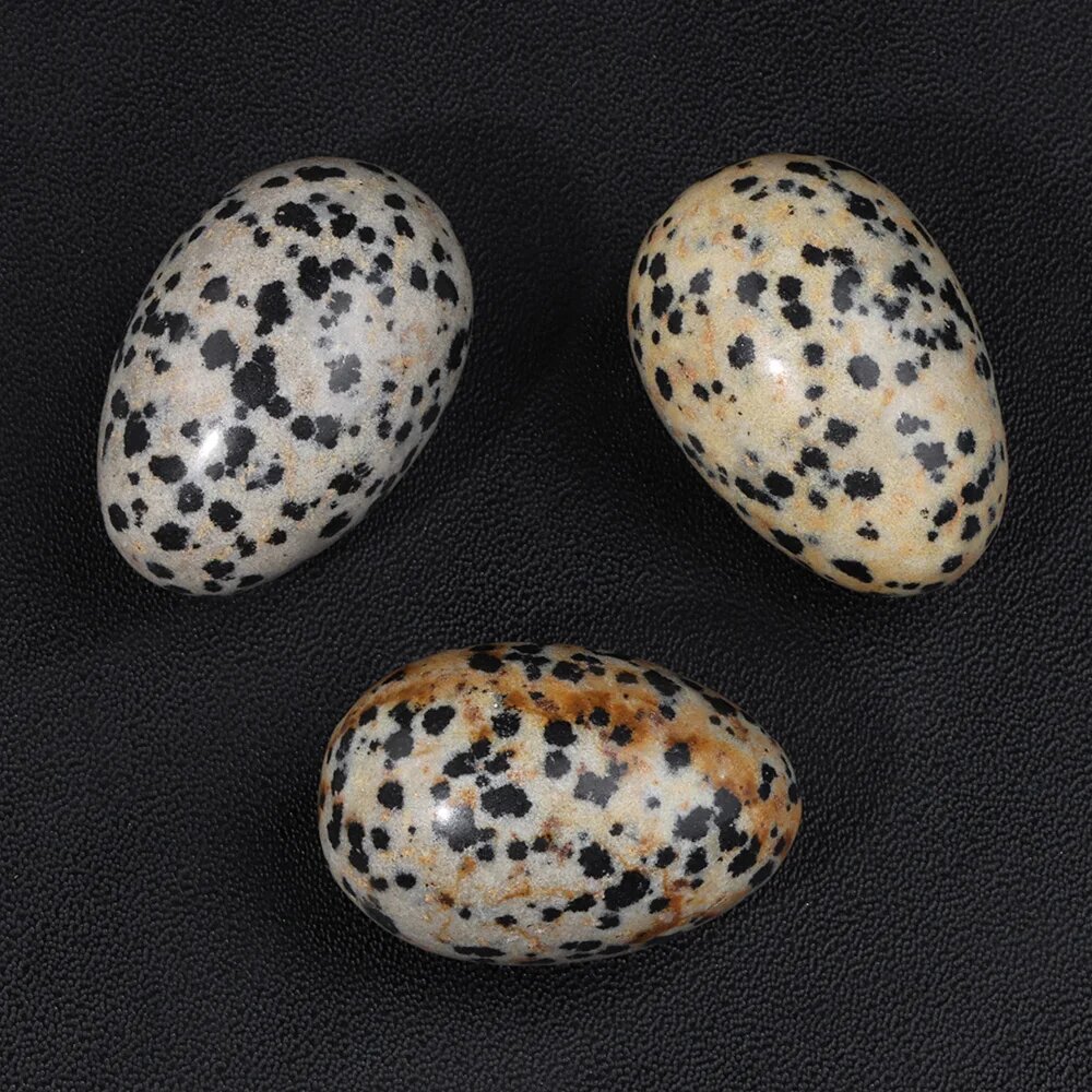 Каменная статуэтка яйцо 20*30 мм vinswet 2pcs, 1 Dalmation