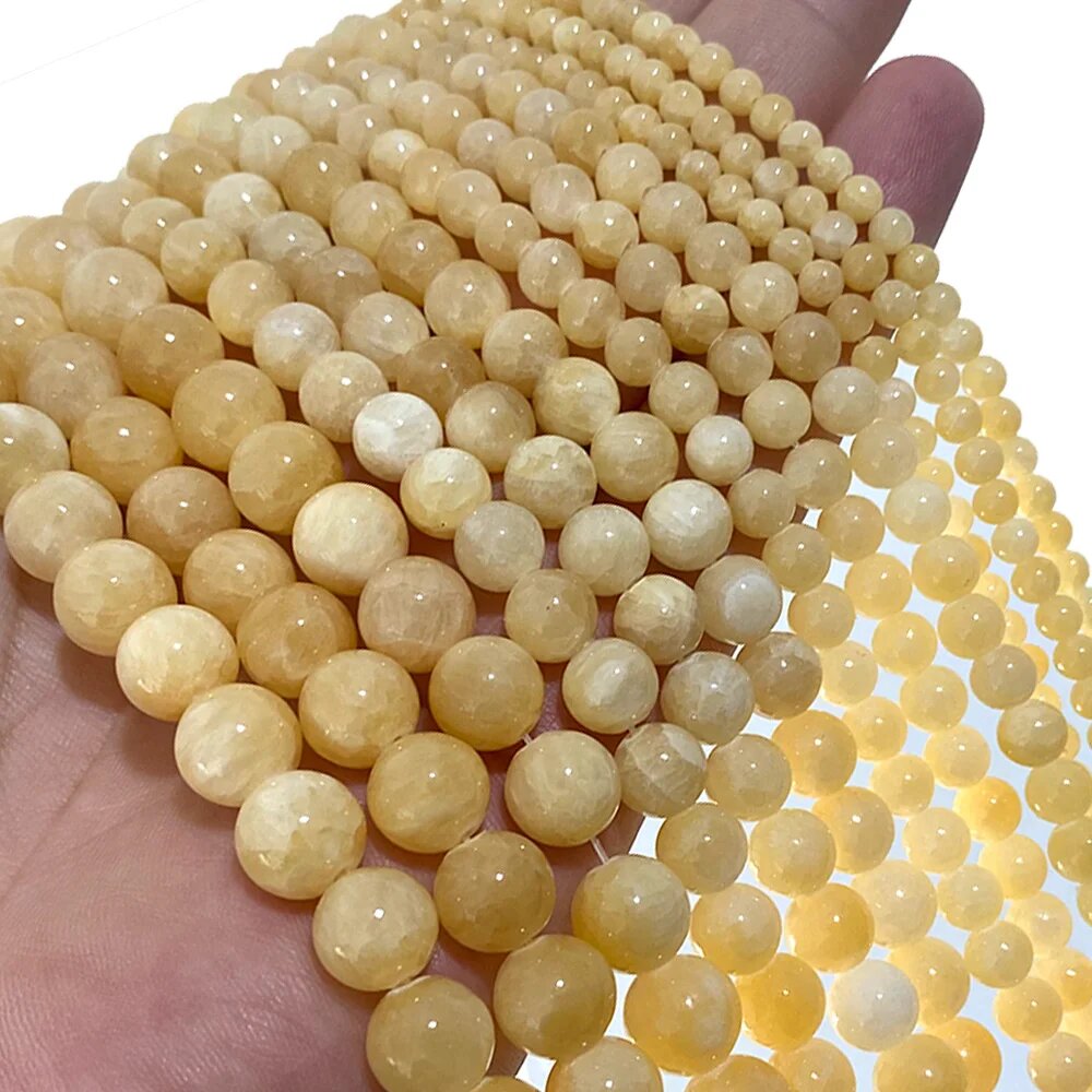 Бусины из искусственного желтого топаза YWROLE 4-12 мм
